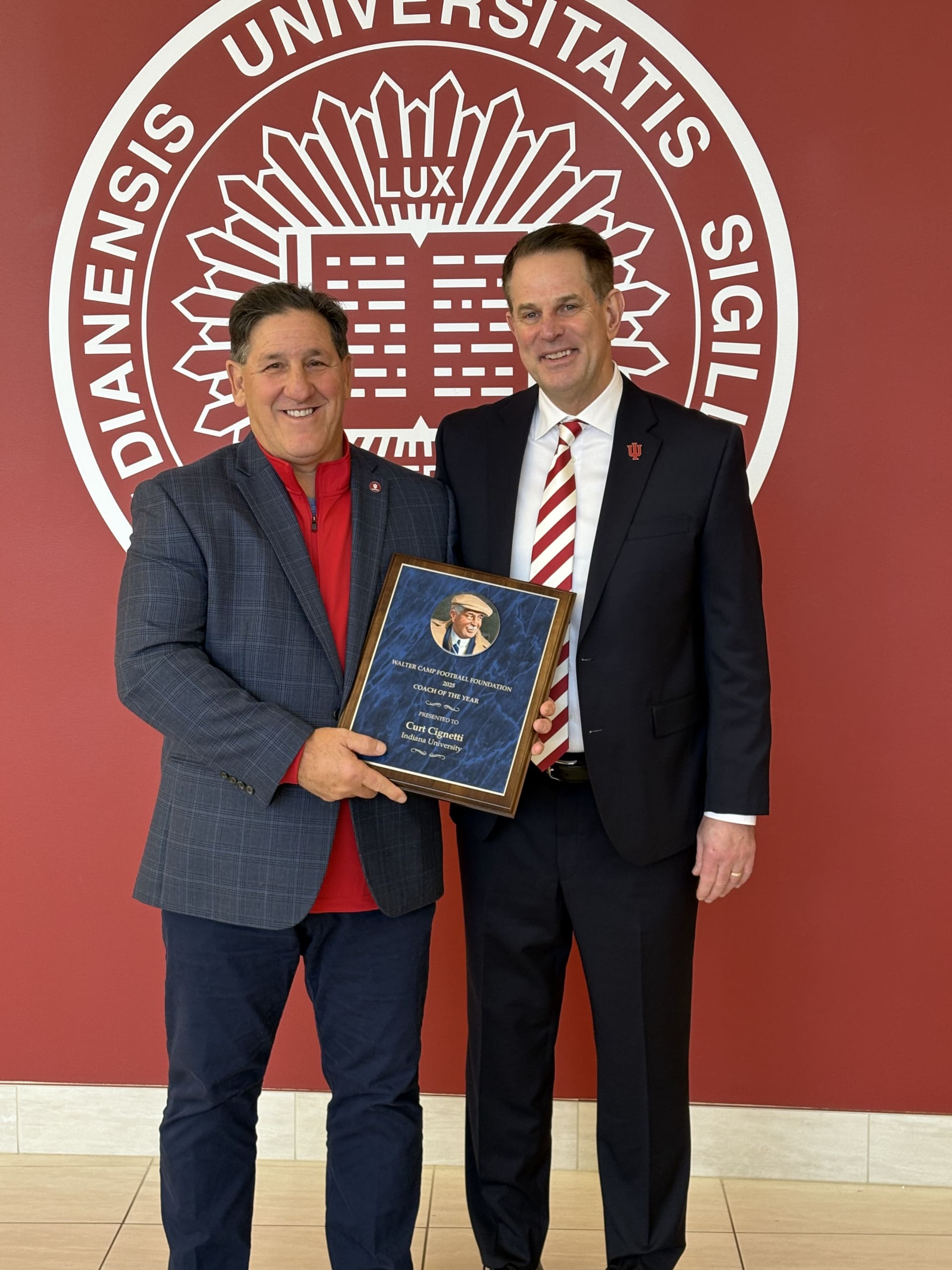 Indiana’s Curt Cignetti Selected 2025 Walter Camp FBS Coach of the Year ...